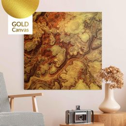 Leinwandbild Gold Farbenpracht von Utah - Wandbilder XXL Print Natur Wohnzimmer Schlafzimmer Bad Badezimmer K&uuml;che Flur Esszimmer Gold