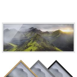 Natur & Landschaft Bild mit Rahmen Storkonufell Island