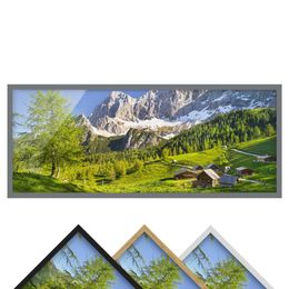 Bilderwelten Bild mit Rahmen - Panorama Steiermark Almwiese