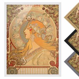 Bild mit Rahmen Alfons Mucha - Sternkreiszeichen