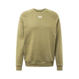 Under Armour Sportsweatshirt 'Rival' Herren Größe L oliv / weiß