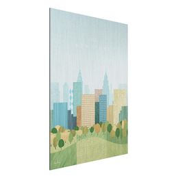 Alu-Dibond Bild Reiseposter - New York Autumn