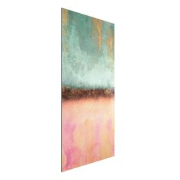 Bilderwelten Alu-Dibond Outdoor Bild Pastell Sommer mit Gold