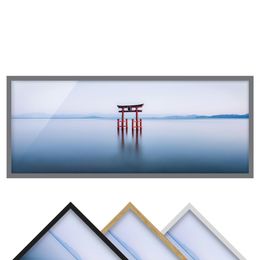 Bilderwelten Bild mit Rahmen Torii im Wasser