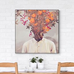 Wechselbild Blumen Portr&auml;t - Orange Rosen mit Bergen