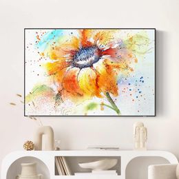 Akustik-Wechselbild Painted Sunflower