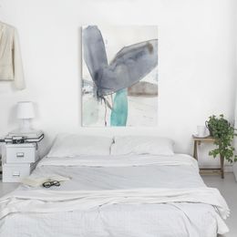 Bilderwelten Leinwandbild Abstrakte Malerei Libellentanz II - Leinwanddruck Hochformat - Wandbild S-XXL - moderne Bilder auf Leinwand Flur Wohnzimmer