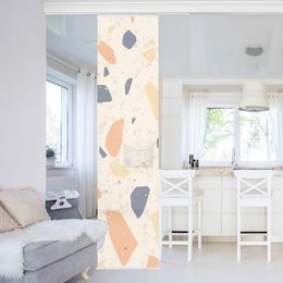 Bilderwelten Schiebegardine Detailliertes Terrazzo Muster Siena