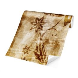 Fototapete Blumen Wooden Flower