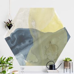 Bilderwelten Hexagon Fototapete Ozean und W&uuml;ste III