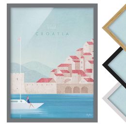 Bilderwelten Bild mit Rahmen Reiseposter - Croatia