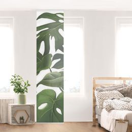 Bilderwelten Schiebegardine Set Lieblingspflanzen - Monstera