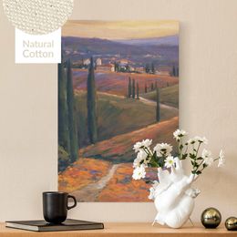 Bilderwelten Leinwandbild - Hochformat Landschaft am Nachmittag I