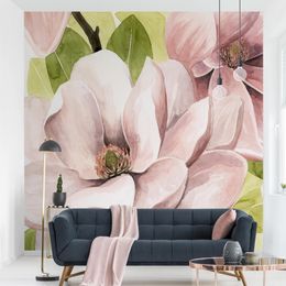 Fototapete Blumen Magnolie err&ouml;tet I