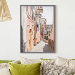 Bild mit Rahmen Stra&szlig;e in Procida