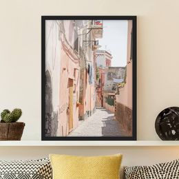 Bilderwelten Bild mit Rahmen Stra&szlig;e in Procida
