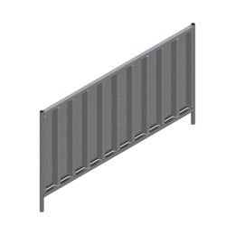 Schake Mobilzaun Trapez, verzinkt, H&ouml;he: 1,2 m (3B1222V)