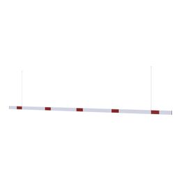 Schake Barriere aus Aluminiumprofil 100x20mm, Gesamtl&auml;nge 5000mm, einseitig reflektierend (4117_50B)