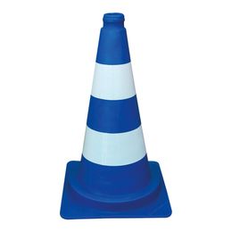 Schake Leitkegel tagesleuchtend, blau / wei&szlig;, H&ouml;he: 320 mm (3L320B)