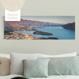 Bilderwelten Leinwandbild Zwischen Meer und Bergen