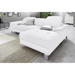 exxpo - SOFA FASHION Ecksofa »Mantua 2, inkl. Kopf- bzw. Rückenverstellung, bequem, L-Form« wahlweise mit Bettfunktion und Bettkasten, tolle...