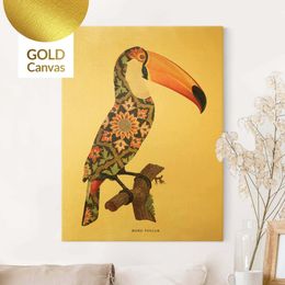 Bilderwelten Leinwandbild Boho Vogel - Tukan