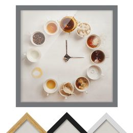 Bilderwelten Bild mit Rahmen - Quadrat Coffee Time