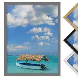 Bilderwelten Bild mit Rahmen - Hochformat Tropischer Strand
