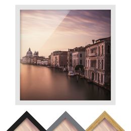 Architektur & Skyline Bild mit Rahmen Abendstimmung in Venedig