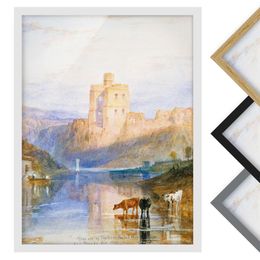 Bilderwelten Bild mit Rahmen Tiere einzigartig modern inkl. Rahmung - William Turner - Norham Castle - Skylines Wohnzimmer Schlafzimmer