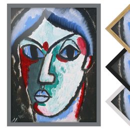 Bilderwelten Bild mit Rahmen - Hochformat Alexej von Jawlensky - Portrait eines Mannes