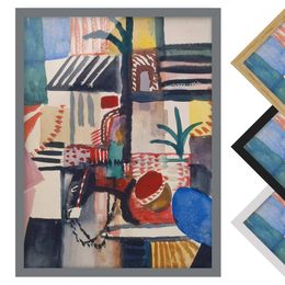 Bilderwelten Bild mit Rahmen - Hochformat August Macke - Mann mit Esel