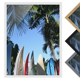Strand Bild mit Rahmen Surfers Paradise