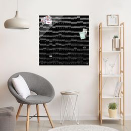 Bilderwelten Glasbild modern schwarz weiss Glas Wandbild - Way of Life - Deko Wohnzimmer Schlafzimmer