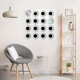Bilderwelten Glasbild Kulinarisch modern schwarz weiss Glas Wandbild - Kaffeehaus - Deko K&uuml;che