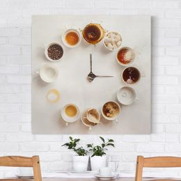 Bilderwelten Leinwandbild - Quadrat Coffee Time