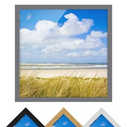 Bilderwelten Bild mit Rahmen - Quadrat An der Nordseek&uuml;ste