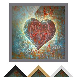 Bilderwelten Bild mit Rahmen - Quadrat Lovely Thoughts