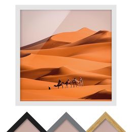 Bilderwelten Bild mit Rahmen - Quadrat Namib Desert