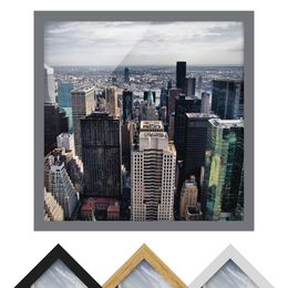 Bilderwelten Bild mit Rahmen - Quadrat Mitten in New York