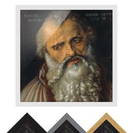 Bilderwelten Bild mit Rahmen originell einzigartig modern inkl. Rahmung - Albrecht D&uuml;rer - Der Apostel Philippus - Deko Wohnzimmer Schlafzimmer