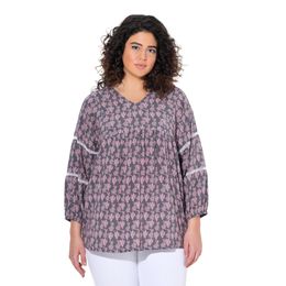 Ulla Popken Tunika Damen Gr&ouml;&szlig;e 4XL/5XL dunkelgrau / flieder