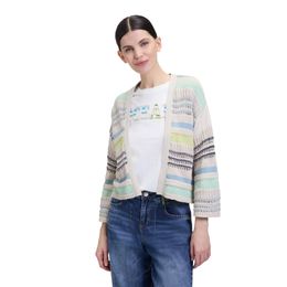 Cartoon Strickjacke Damen Gr&ouml;&szlig;e XXL beige / pastellblau / mint / schwarz