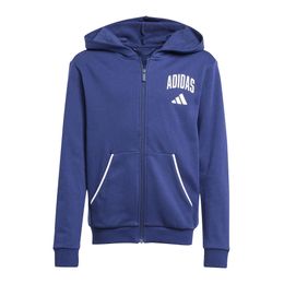 adidas Sportswear Athletic Zip-Up Hoodie boy Blue size 176