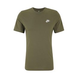 Nike Sportswear T-Shirt 'CLUB' Herren Größe XS oliv / weiß
