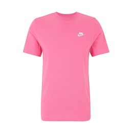 Nike Sportswear T-Shirt 'CLUB' Herren Größe S pink / weiß