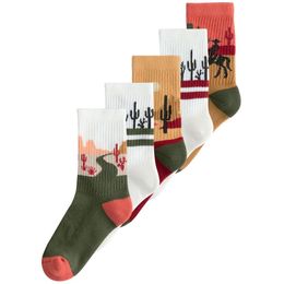 next Socken Jungen Größe 23/26 pueblo / tanne / schwarz / weiß