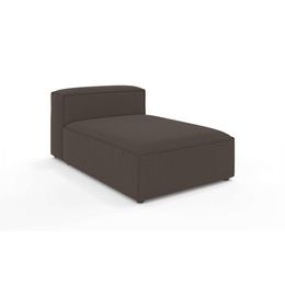 Chaiselongue Inosign "XL HAILY extra tief Loungemöbel zum Relaxen, Maße B/T/H: 100/160/72 cm", braun, B:100cm H:72cm T:160cm, 100% Polyester, Sofas, als Modul oder separat verwendbar, für individuelle Zusammenstellung