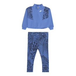 Nike Sportswear Jogginganzug 'SWOOSH' Mädchen Größe 92 blau / schwarz