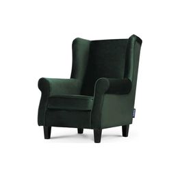 KONSIMO Ohrensessel Miles gr&uuml;n Ma&szlig;e (cm): B: 82 H: 105 Sessel & Hocker > Sessel nach Material > Stoff Sessel &raquo; Sofa DE